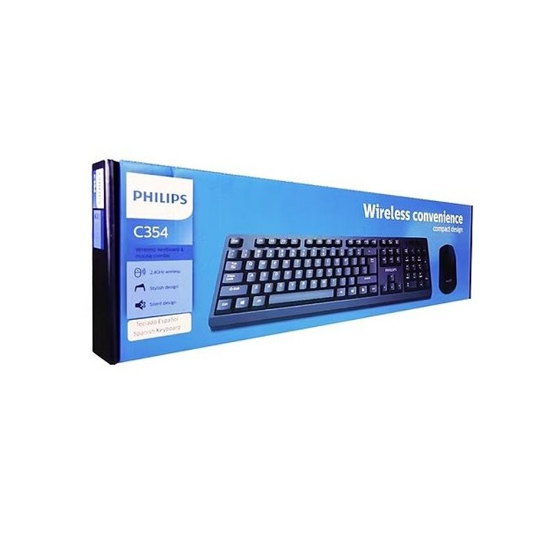 Kit Teclado y Mouse Inalambrico Philips C354